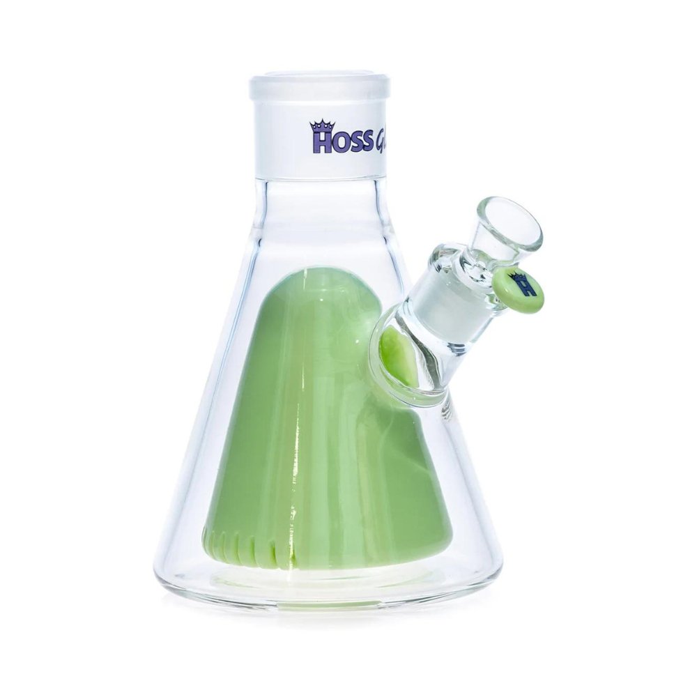 8" Hoss Glass Double Wall Beaker Base | Hoss Glass